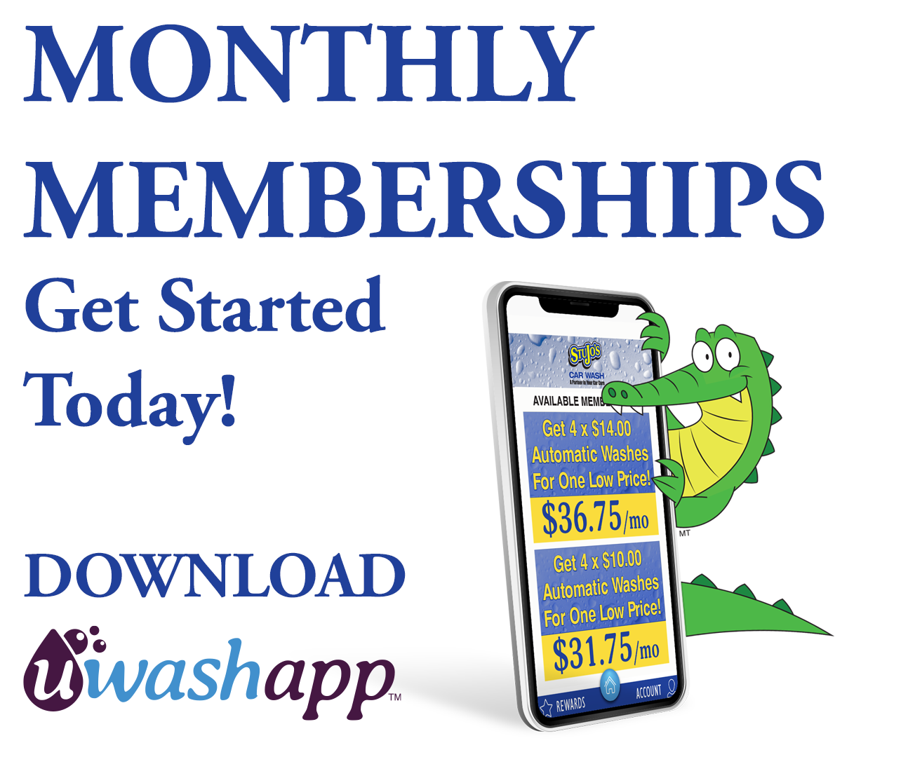 NEW! UWash App | StuJos Car Wash